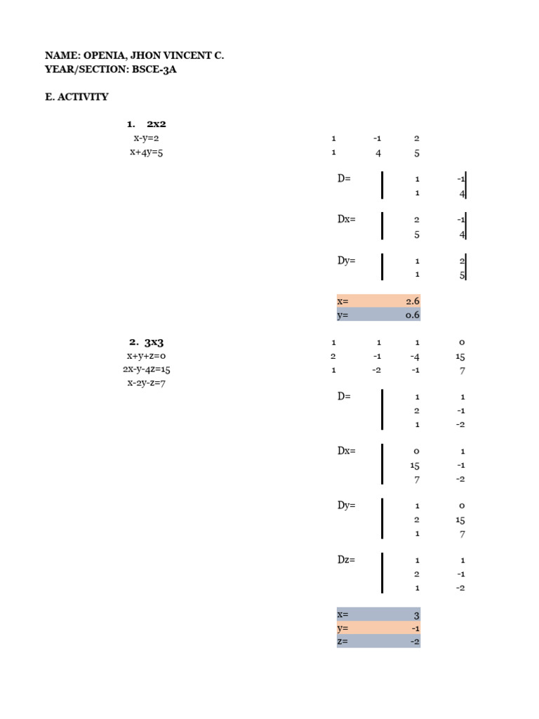 Openia, Jhon Vincent - Bsce-3a - Excel - Module 5 - Activity and Post ...