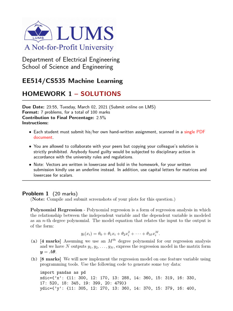 Department of Electrical Engineering School of Science and Engineering ...