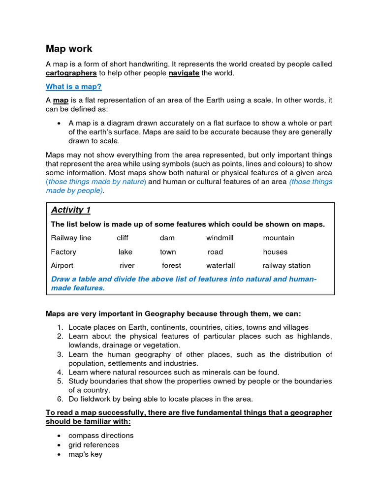 Mapwork Pt1 | Download Free PDF | Map | Latitude