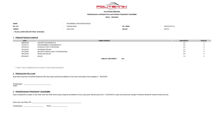 SPMP - Pmj.edu - My - Udaftar - Cetakslipsah - JSP - Sesiexam 2 - 2023 ...