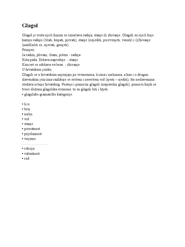 Glagol | PDF