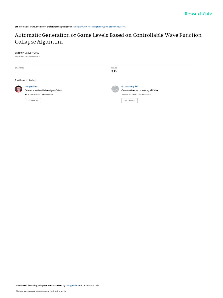 WFC Automatic Gen | PDF | Symmetry | Machine Learning