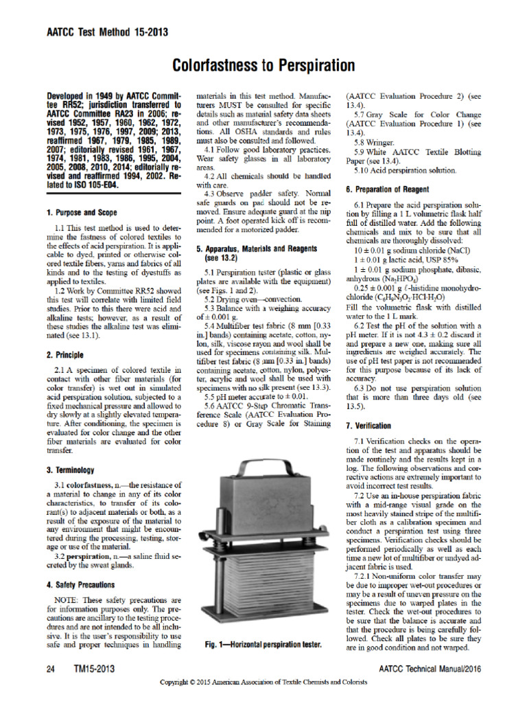 Aatcc 15 2013 | PDF