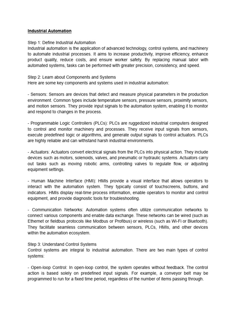 Industrial Automation Reading | PDF | Programmable Logic Controller | Electrical Substation