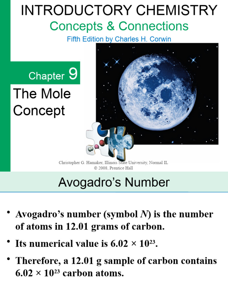 Chapter 9 The Mole Concept | PDF | Mole (Unit) | Gases
