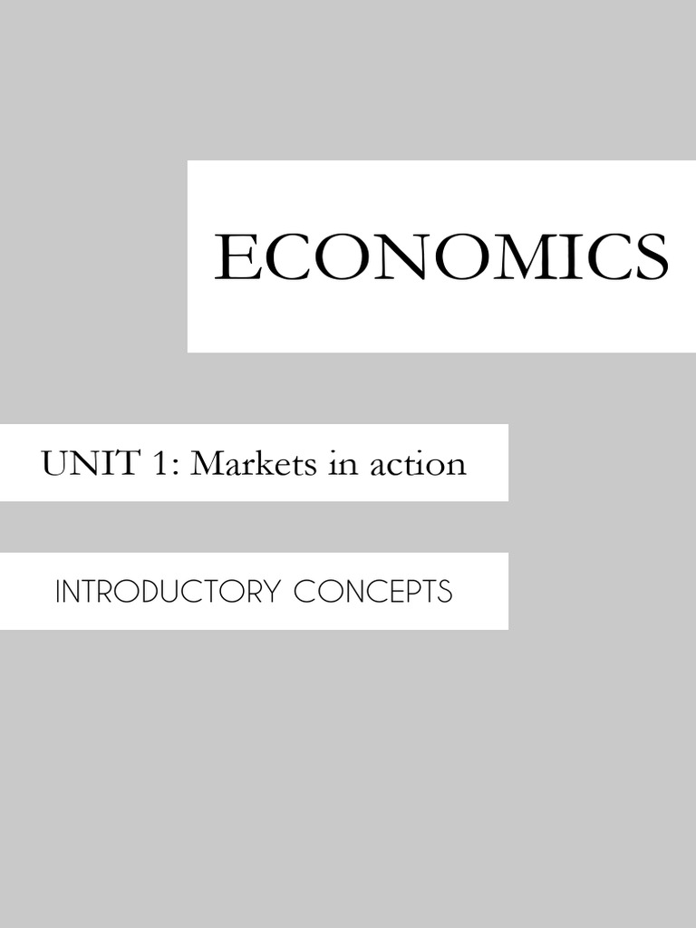 Edexcel IAL Econ Unit 1 (First 5 Chapters) | PDF | Economics | Labour Economics