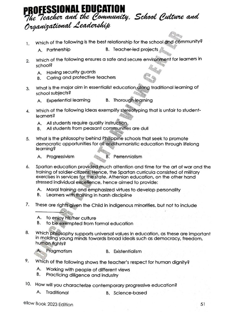 Toaz - Info Yellow Book 40 Prof Ed PR | PDF
