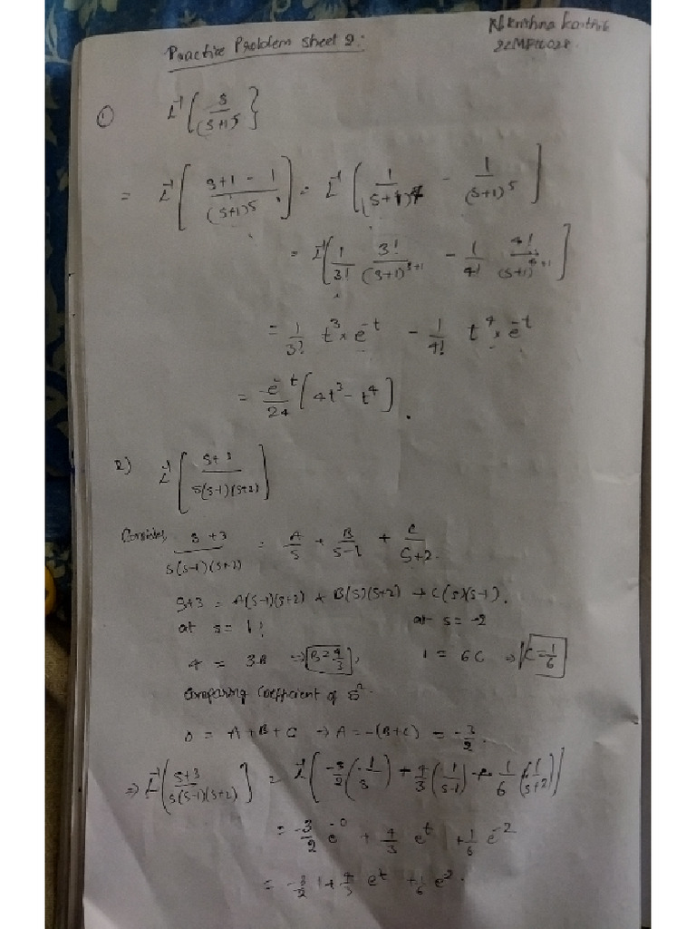 22MF10028 - Practice Problem 2 | PDF