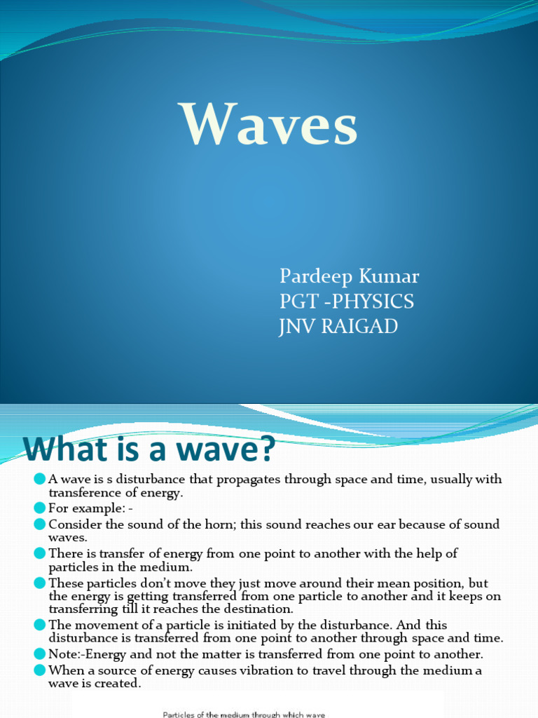 Waves 2 | PDF | Waves | Scientific Phenomena