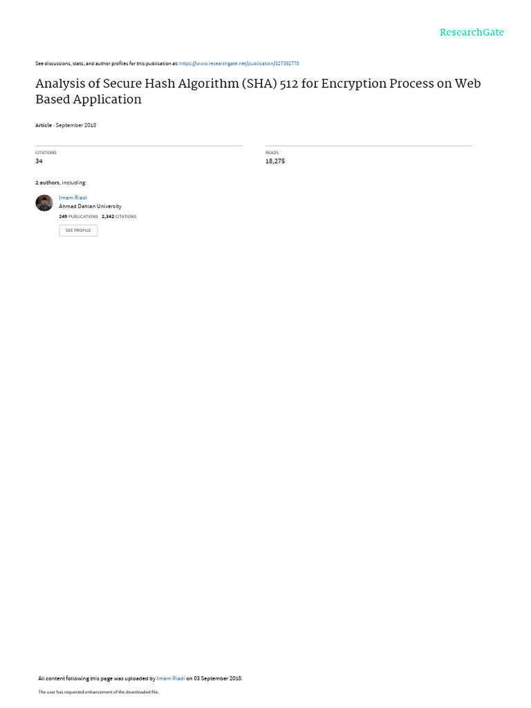 Ijcsdf 7 4 Analysisofsecurehash Pdf Password Secure Communication