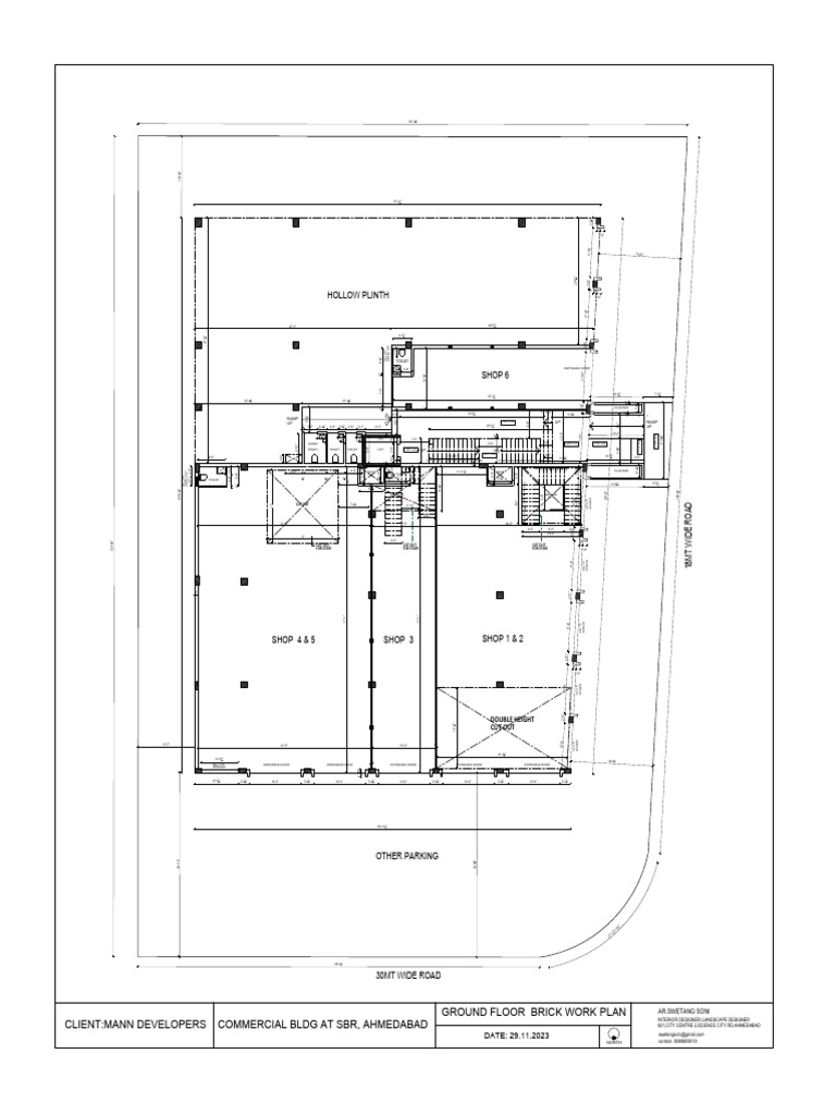 Ground Floor Brick Work Plan | PDF | Urban Planning | City Of Brisbane