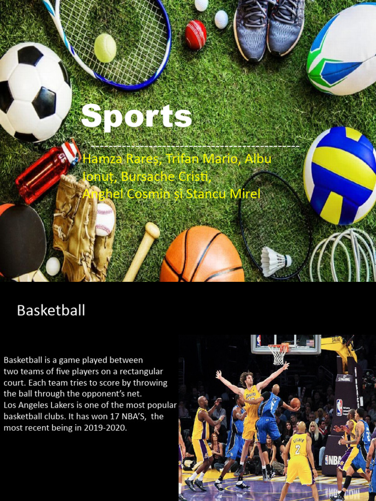 Sports - English Project | PDF