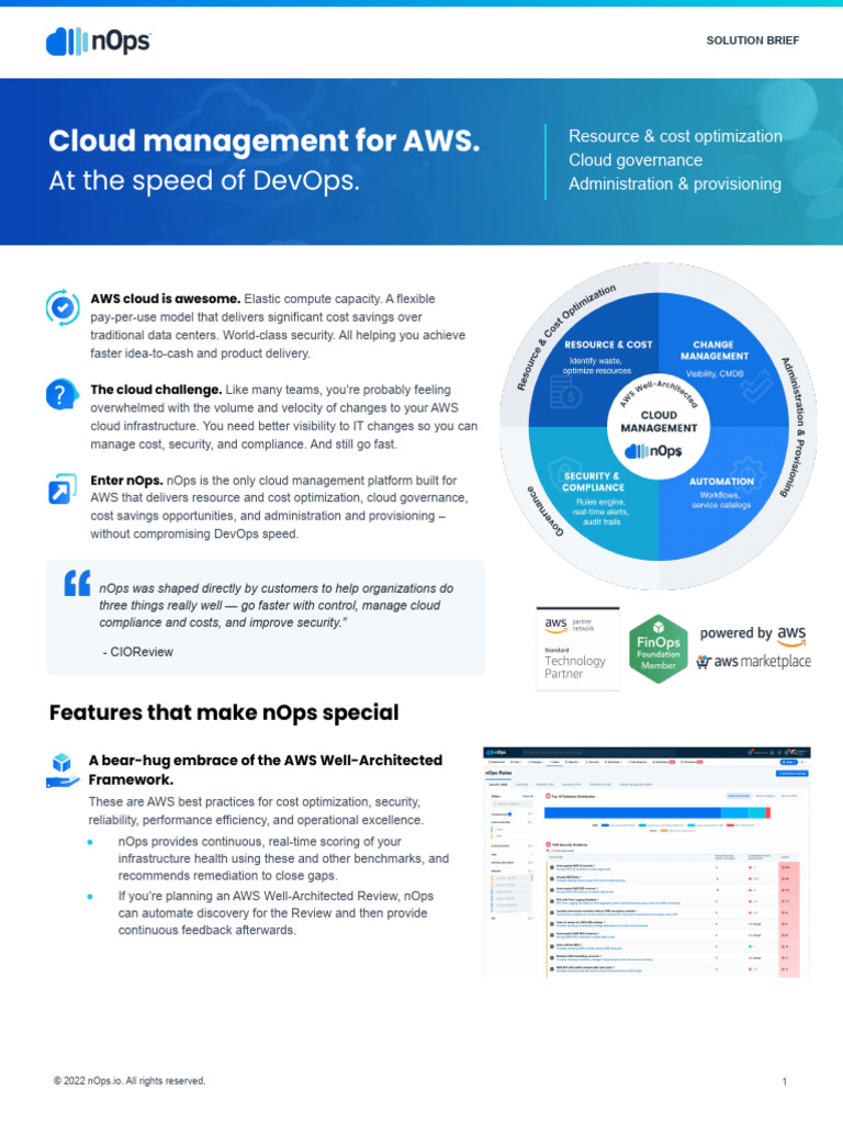 nops_solution_sheet | PDF | Cloud Computing | Amazon Web Services