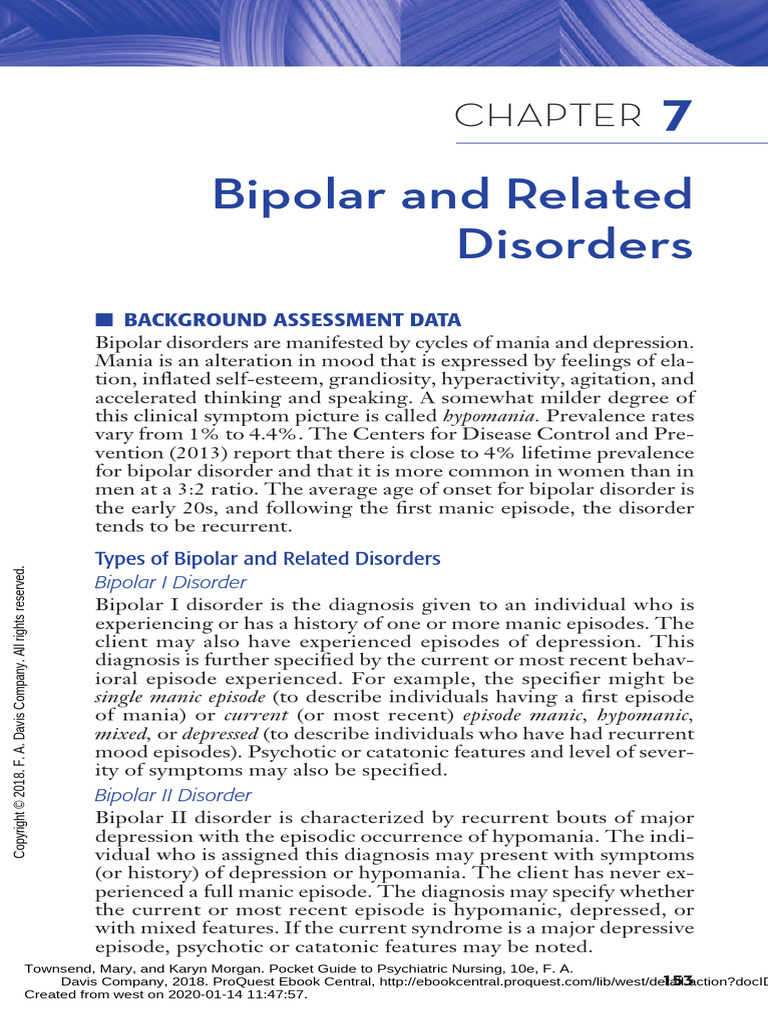 Bipolar Disorder | PDF | Bipolar Disorder | Mania