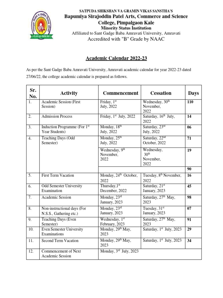 Academic Calendar 2022-23 | PDF | Academic Term | Schools