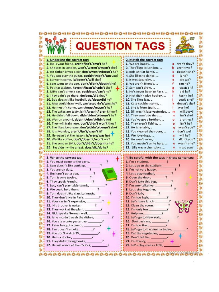 Question Tags | PDF