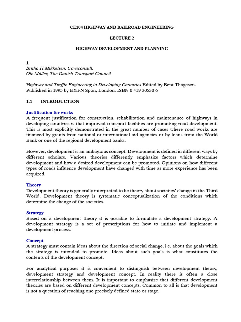 CE104 HRE Lecture 2 Development and Planning Part 1 | PDF | Agriculture ...