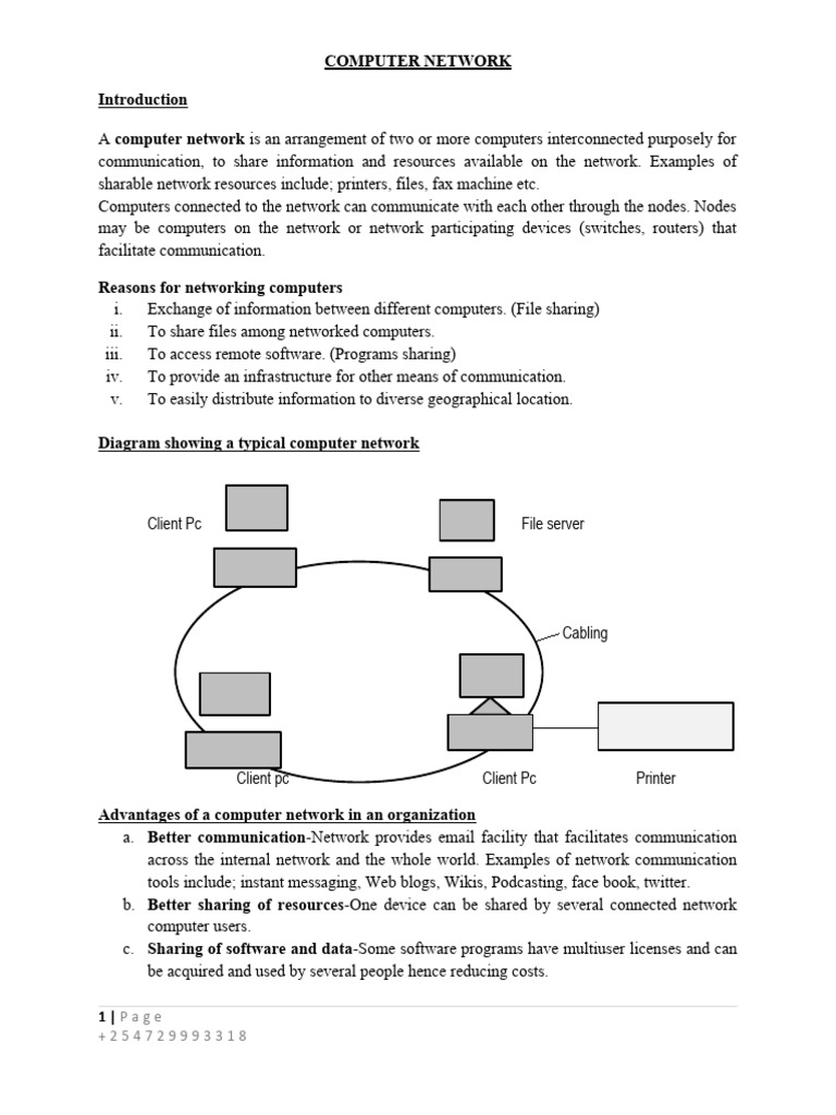 Computer Network Pdf Computer Network Local Area Network