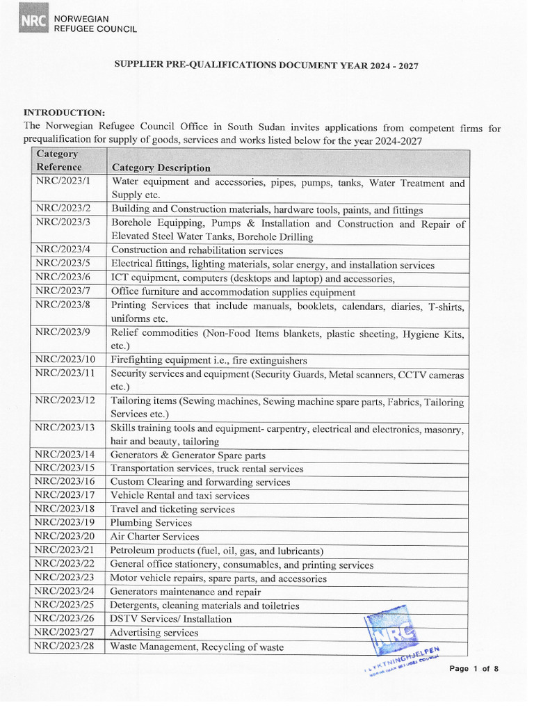 Prequalification | PDF