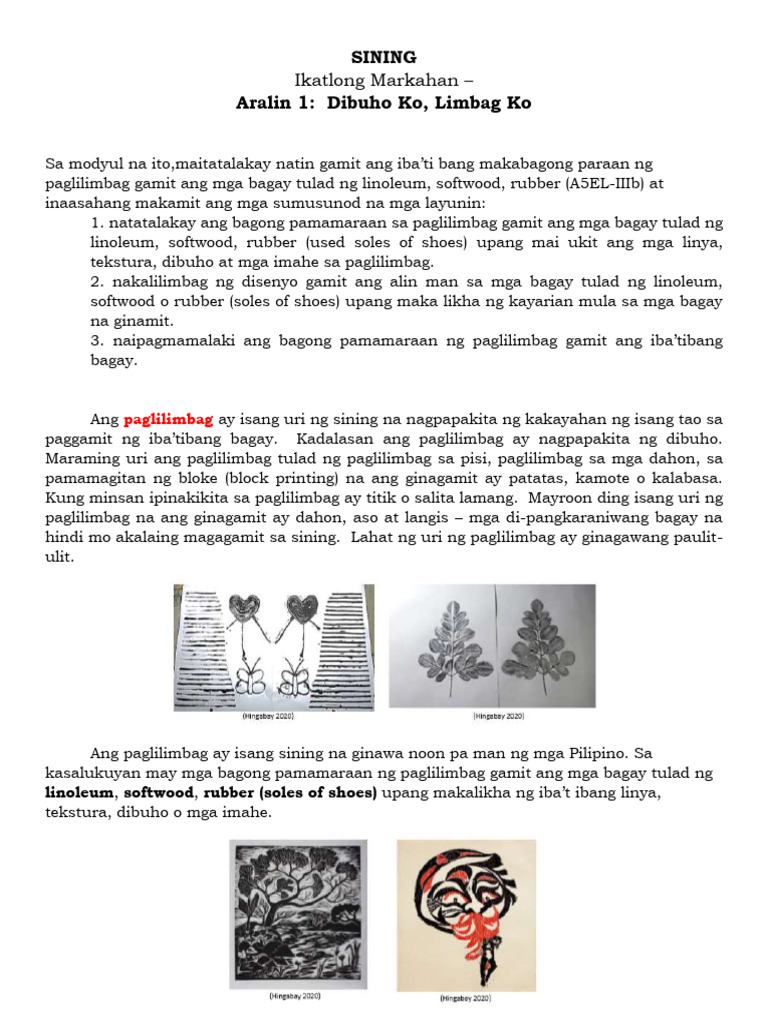 SINING 5 - Module 1 | PDF