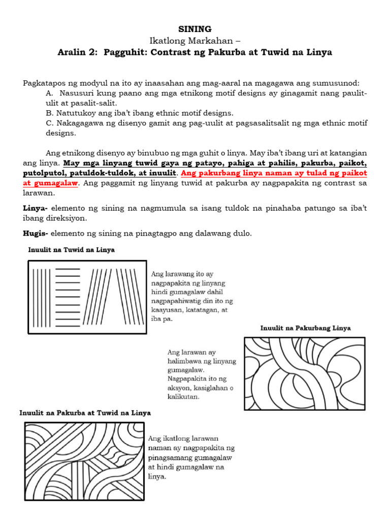 SINING 4 - Module 2 | PDF