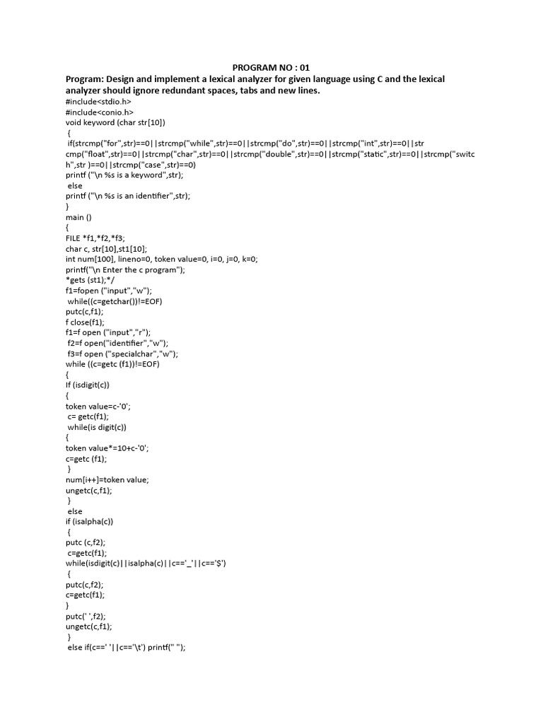 Aktu CD Lab File 2 | PDF | Parsing | Formalism (Deductive)