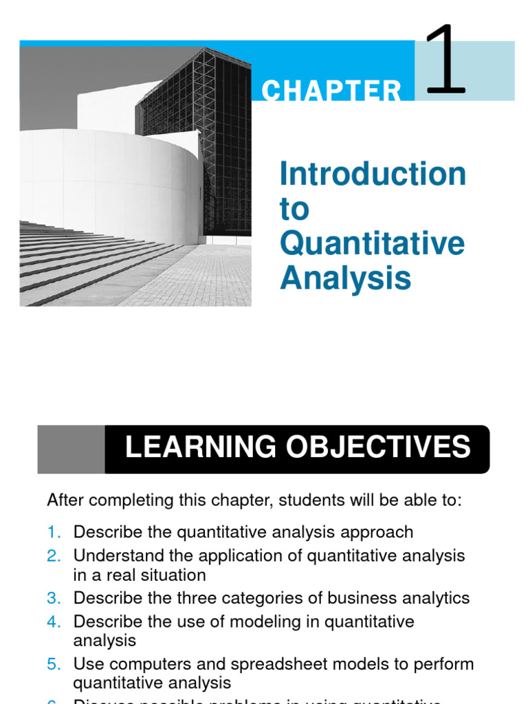 QBA_Chapter-1_Introduction | PDF | Mathematical Model | Analytics