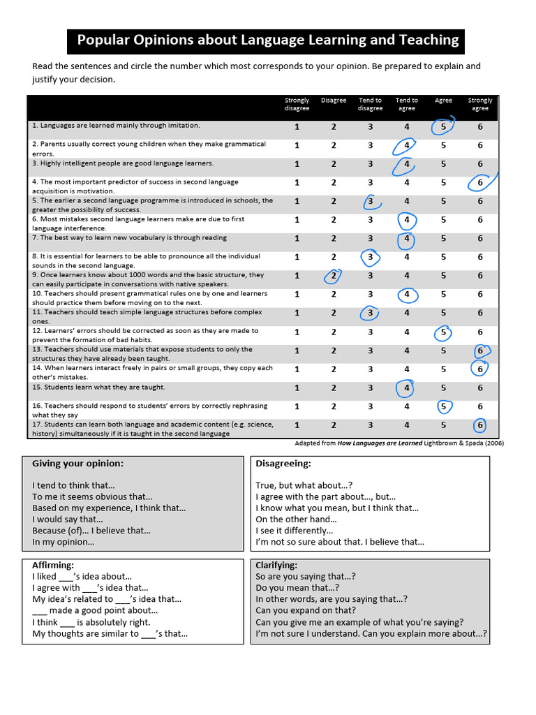 Popular Opinions Language Learning | PDF | Second Language | Language ... Popular Opinions Language Learning | PDF | Second Language | Language ...