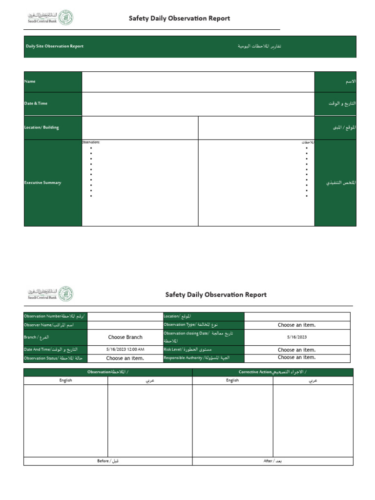 Daily Observation Report | PDF