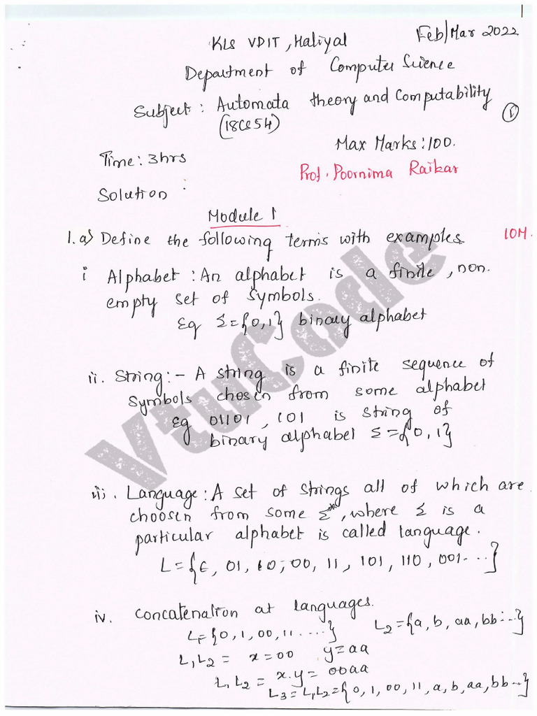 @vtucode - in Previous Year Paper Solution | PDF