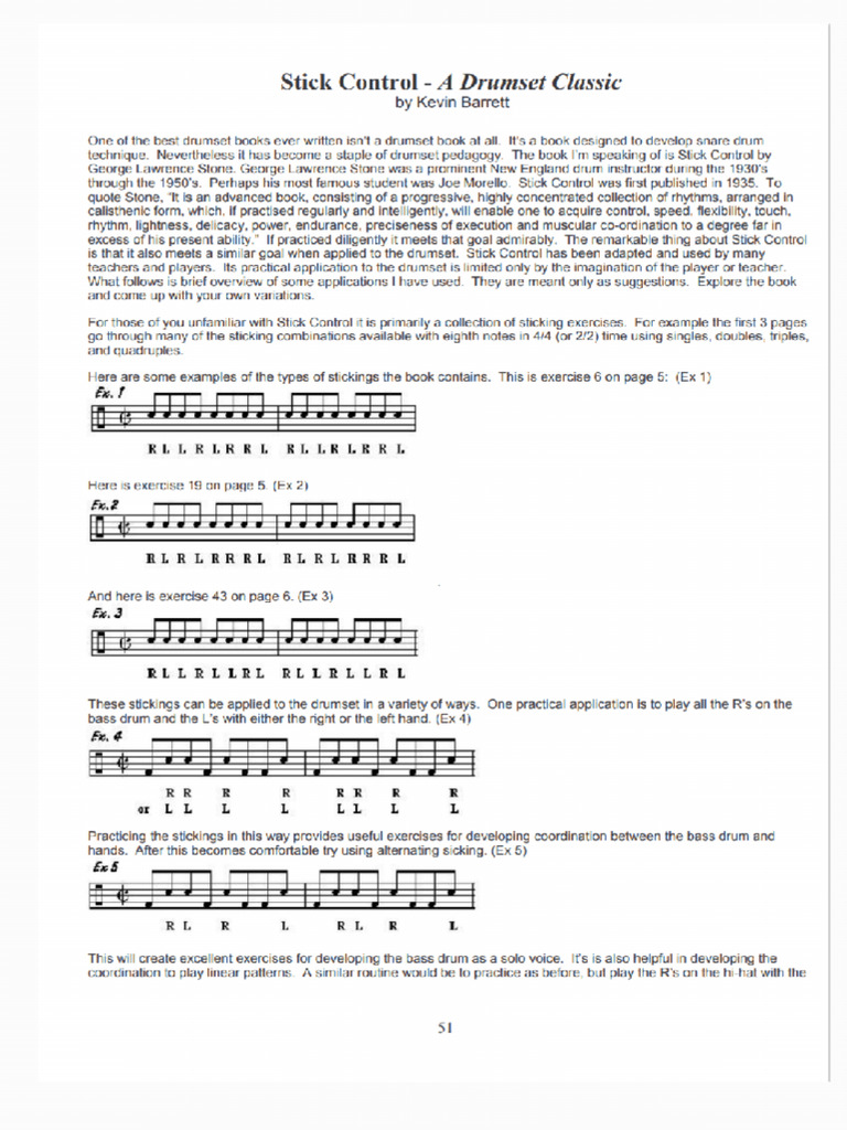 Stick Control | PDF