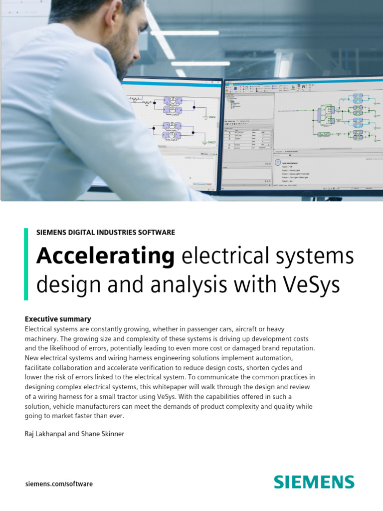 Siemens SW Accelerating Electrical Systems Design and Analysis With ...