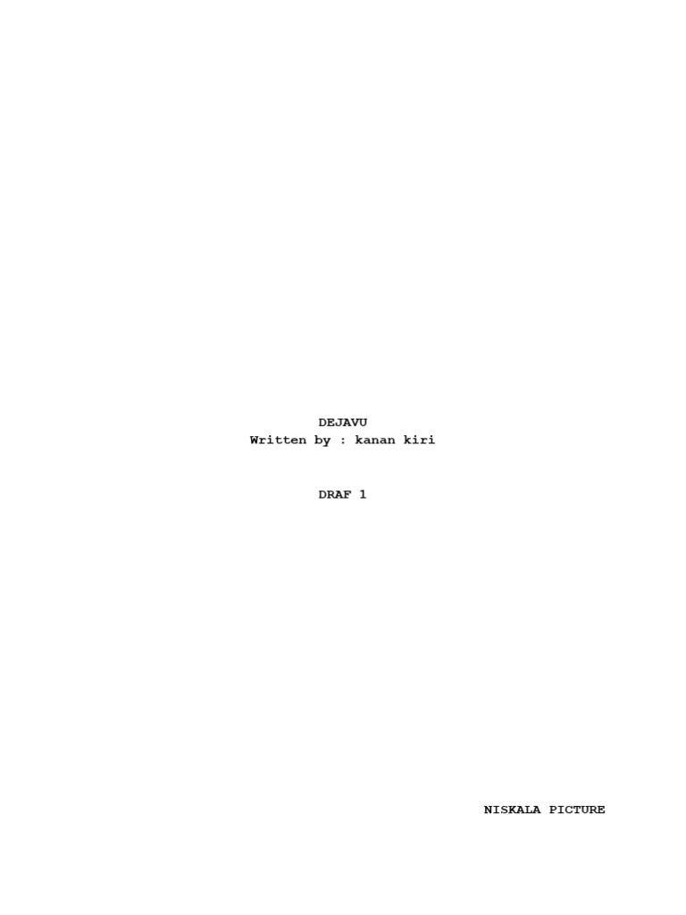 DEJAVU A Film by Kanan Kiri | PDF