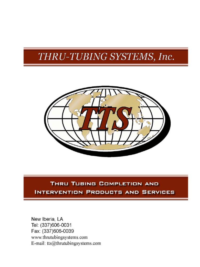 Thru Tubing Completion and In... Roducts and Services | PDF | Pipe ...