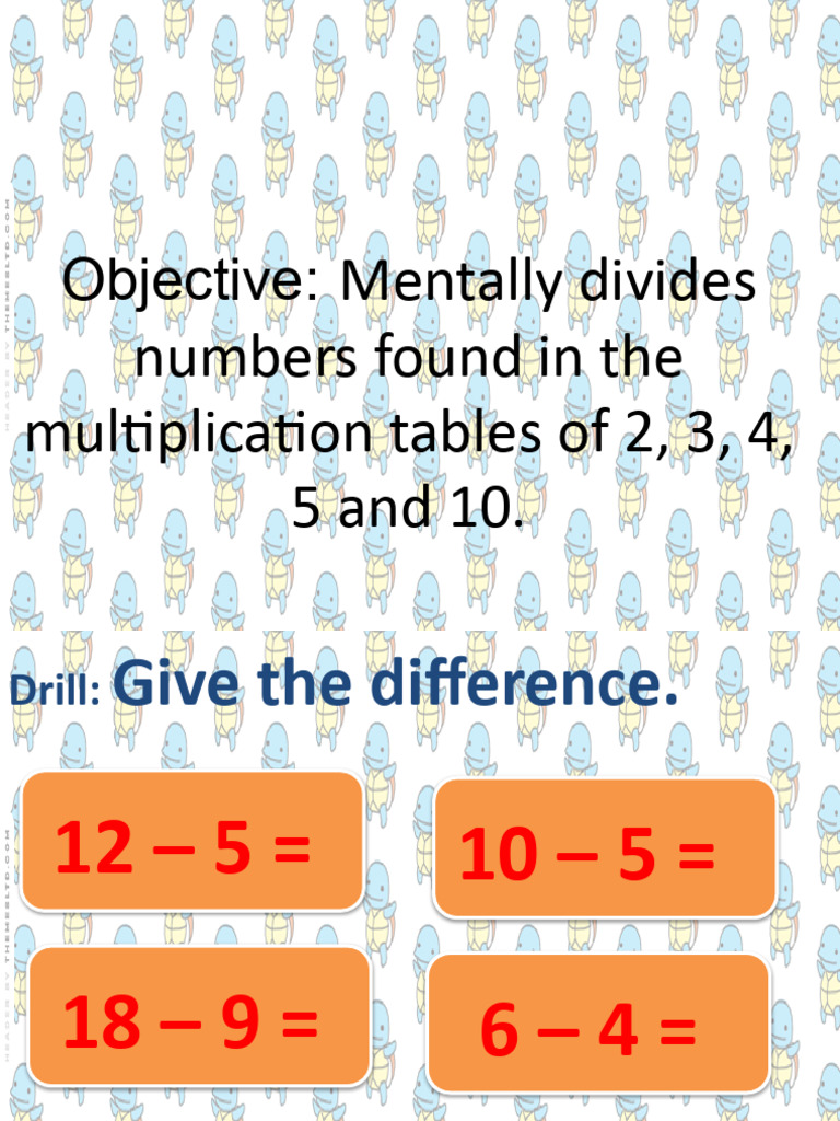Q3 W6 Math - 3rdgrading - Mentally Divides | PDF | Division (Mathematics) | Arithmetic