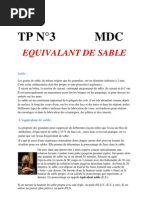 TP 3 M.D.C. L'équivalent de Sable | PDF | Matériaux de construction ...