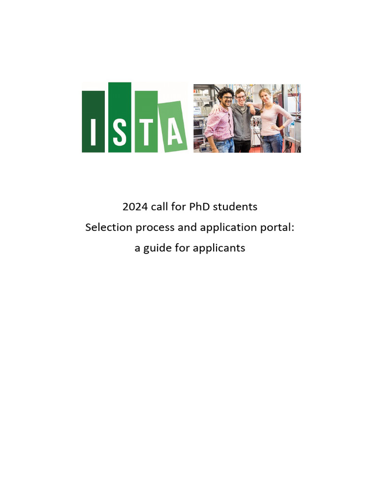 2024 PhD Application Guide and Process | PDF | Physics | Computer Science
