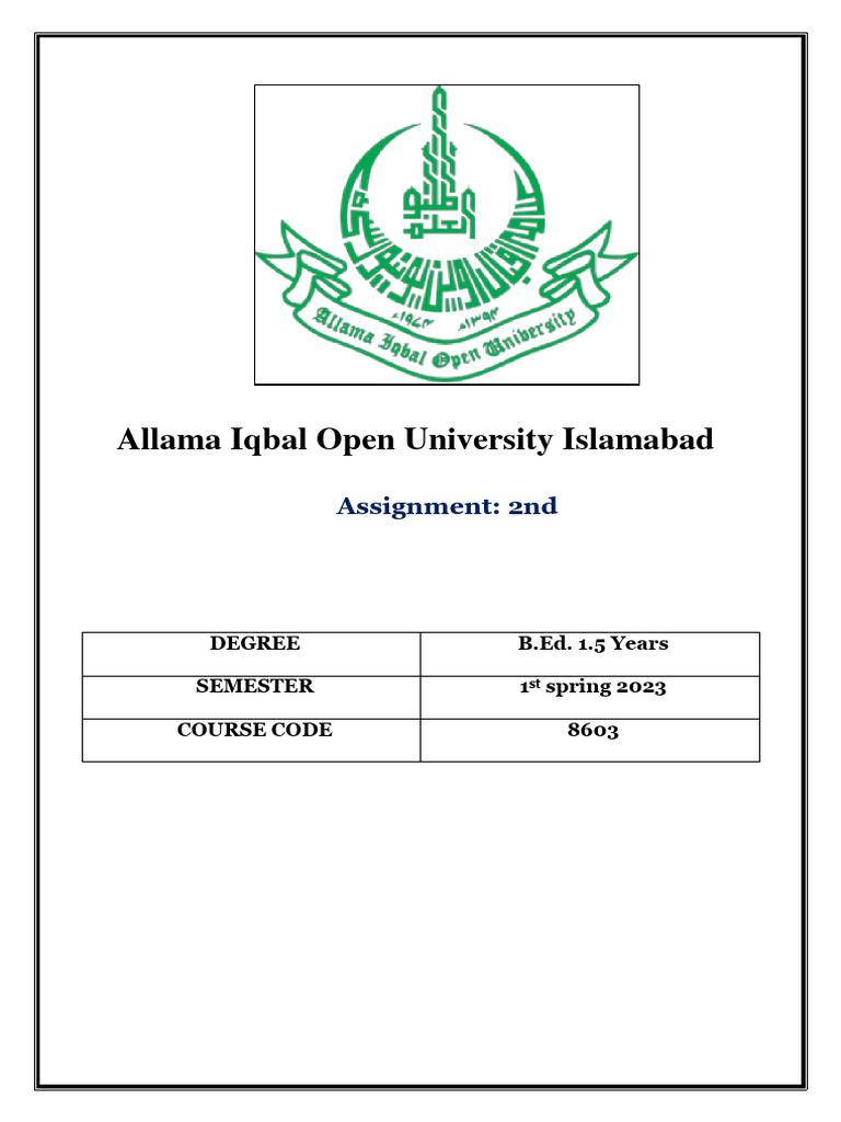 Assignment 2 | PDF | Curriculum | Educational Assessment