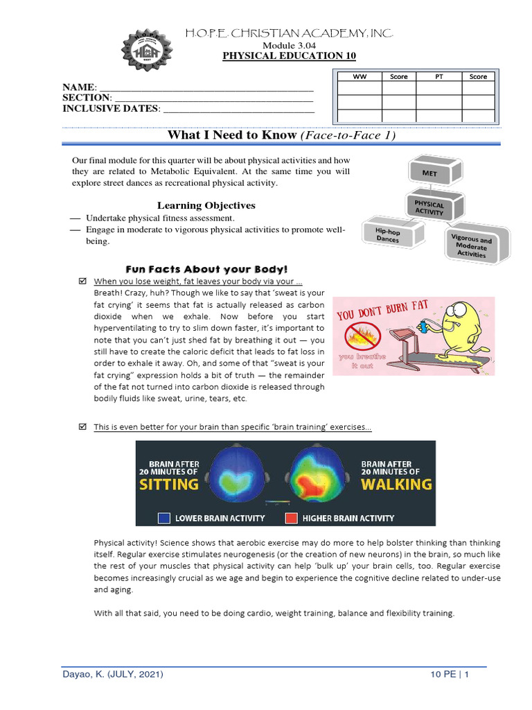 E. 10pe - Module-4 - Dayao - July - 2021 - 3Q-21-22 | Download Free PDF ...