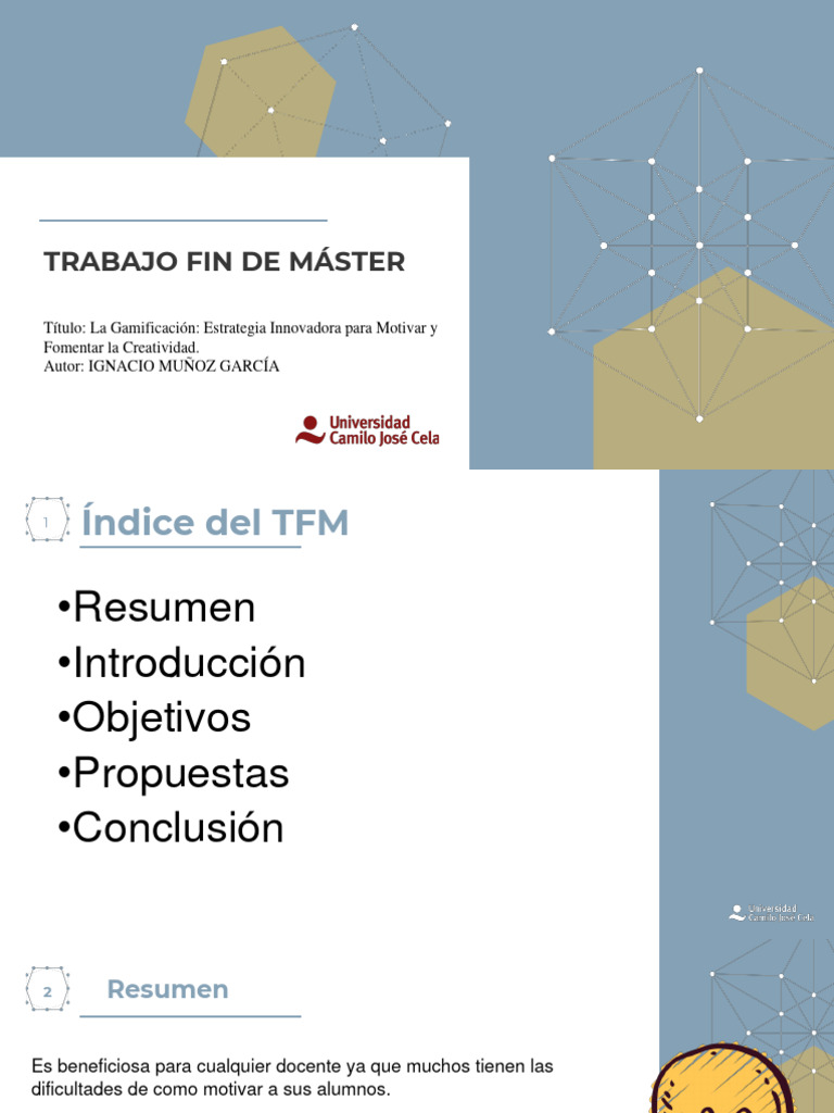Defensa Ignacio TFM | PDF | Creatividad | Evaluación