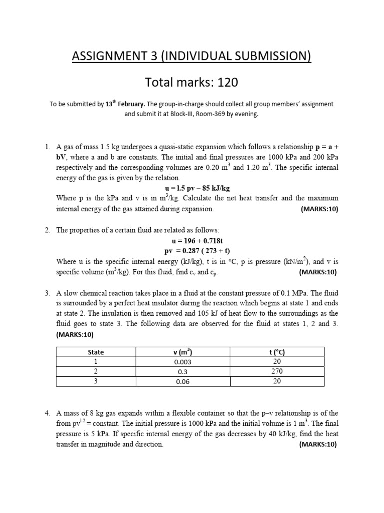 Assignment 3 | PDF | Heat | Heat Pump