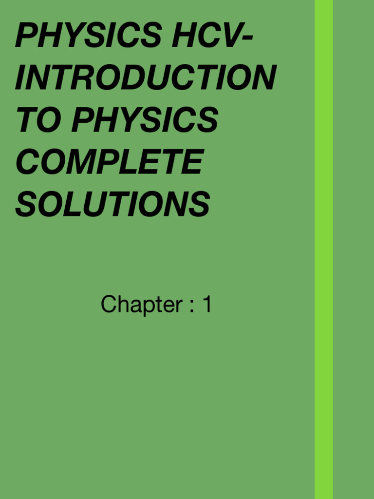 1 HCV Unit and Dimensions | PDF | Motion (Physics) | Mathematical Concepts