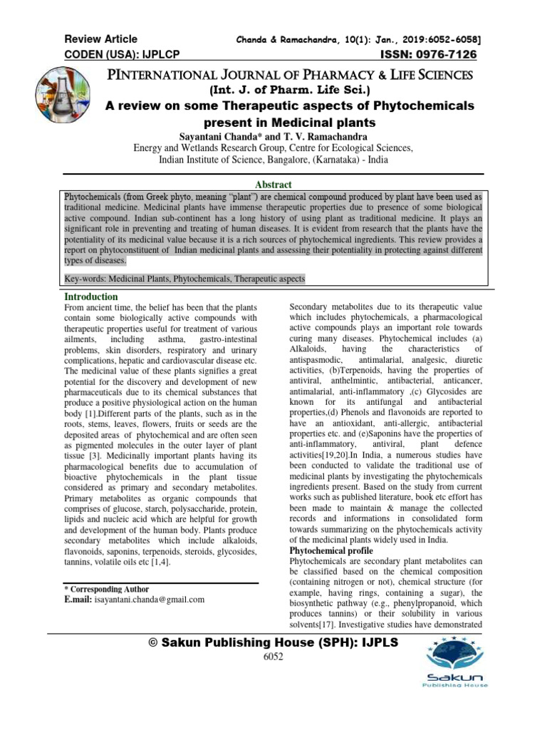 PDF of Phytochemicals | PDF | Chemistry | Biochemistry
