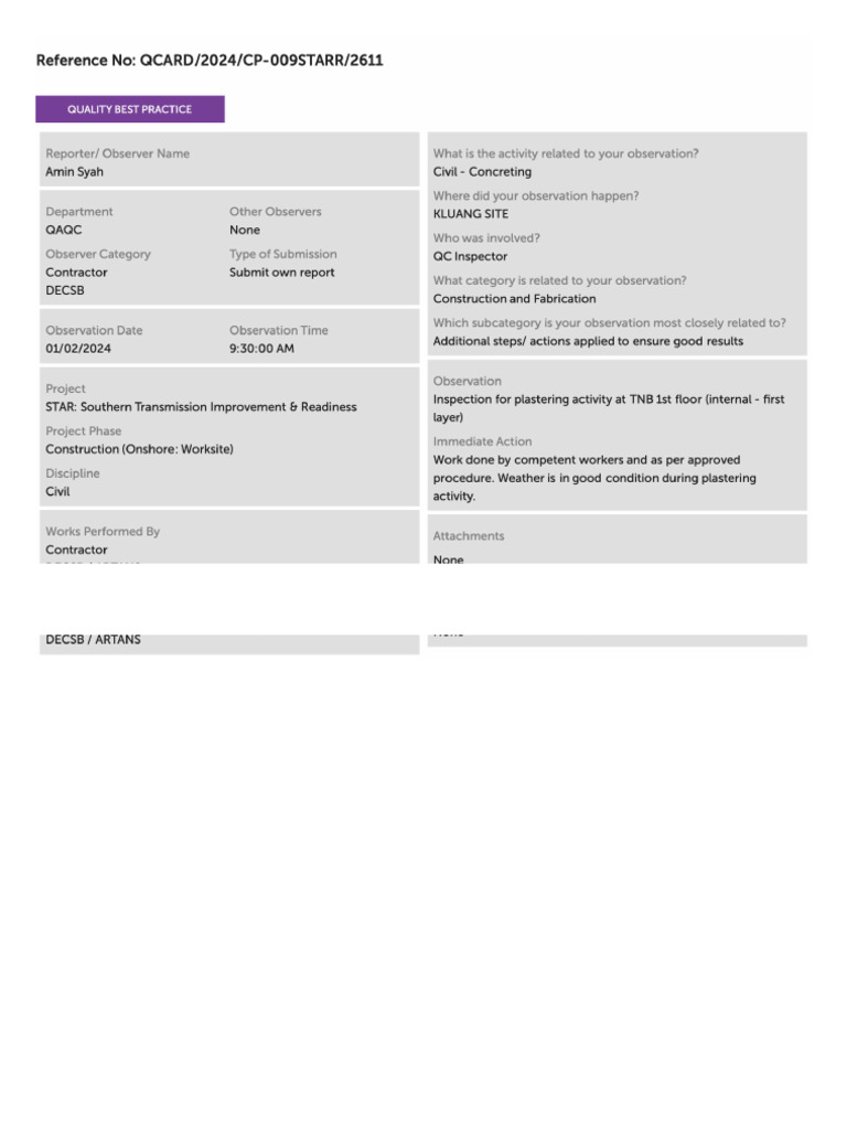 Qcard 2024 Cp-009starr 2611 | PDF