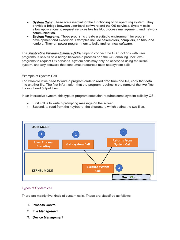 System Calls | Download Free PDF | Operating System | Programming