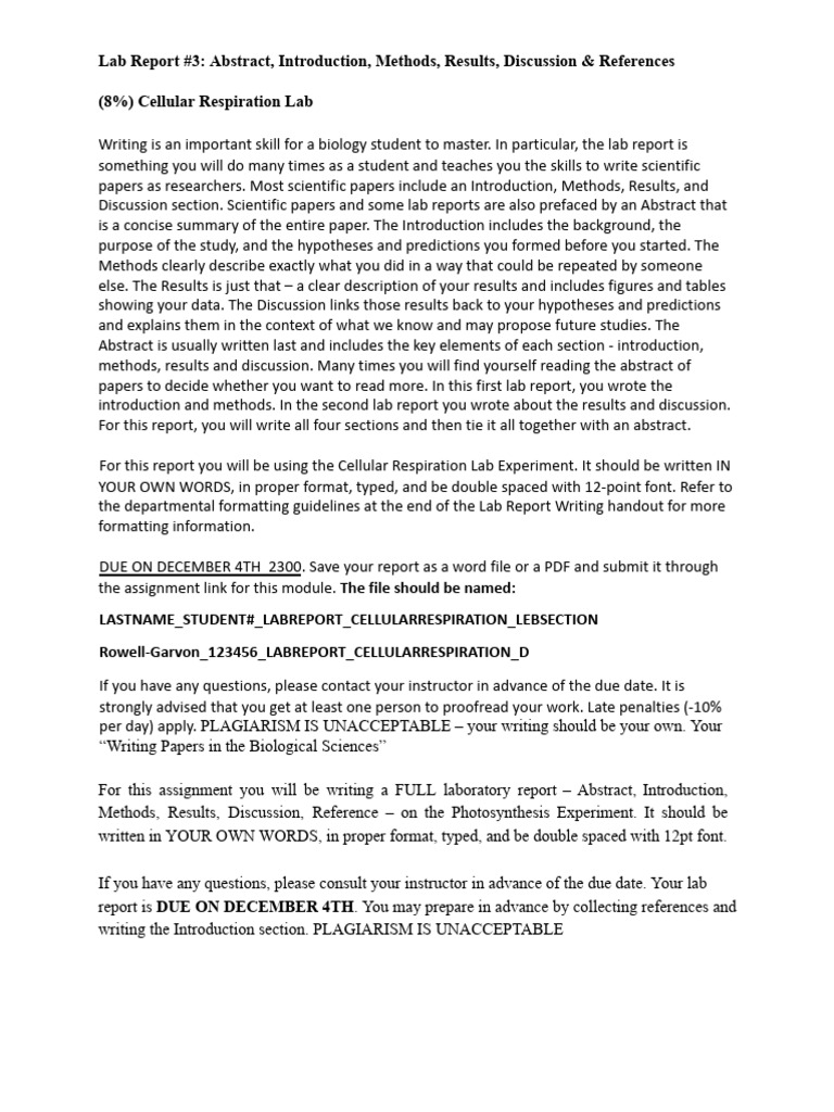 LabReport_#3_Final Report Rubric 2023_fall (1) | PDF | Information | Data