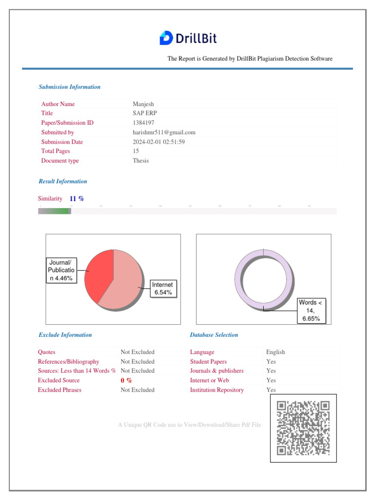 DB Report SAP ERP Report | PDF | Computing | Information Technology