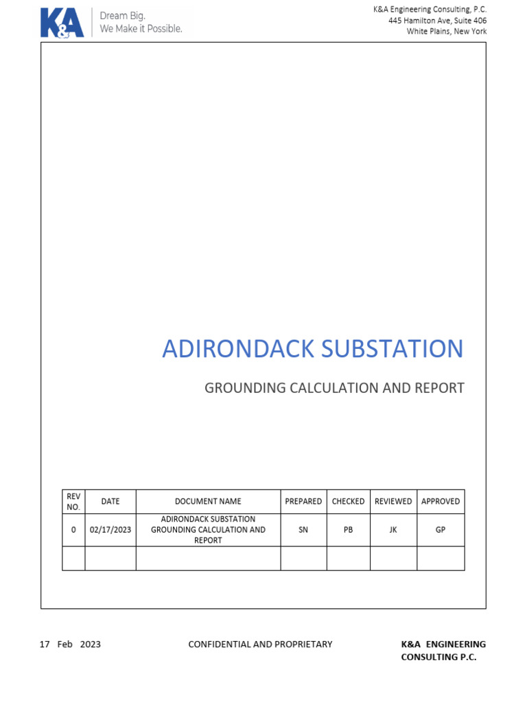 AK Grounding Report IFC | PDF | Electrical Substation | Electric Power ...