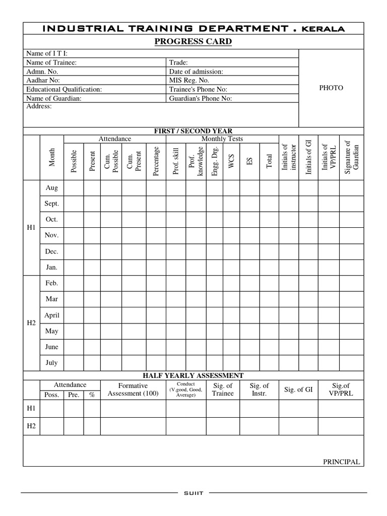 14 Progress Card | PDF