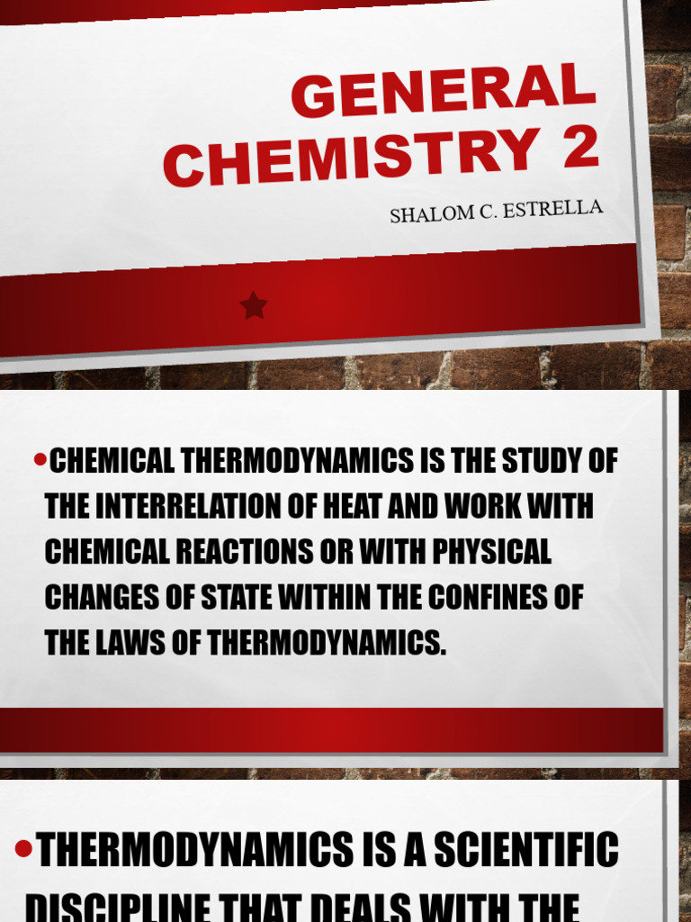 General Chemistry 2 | PDF | Entropy | Thermodynamics